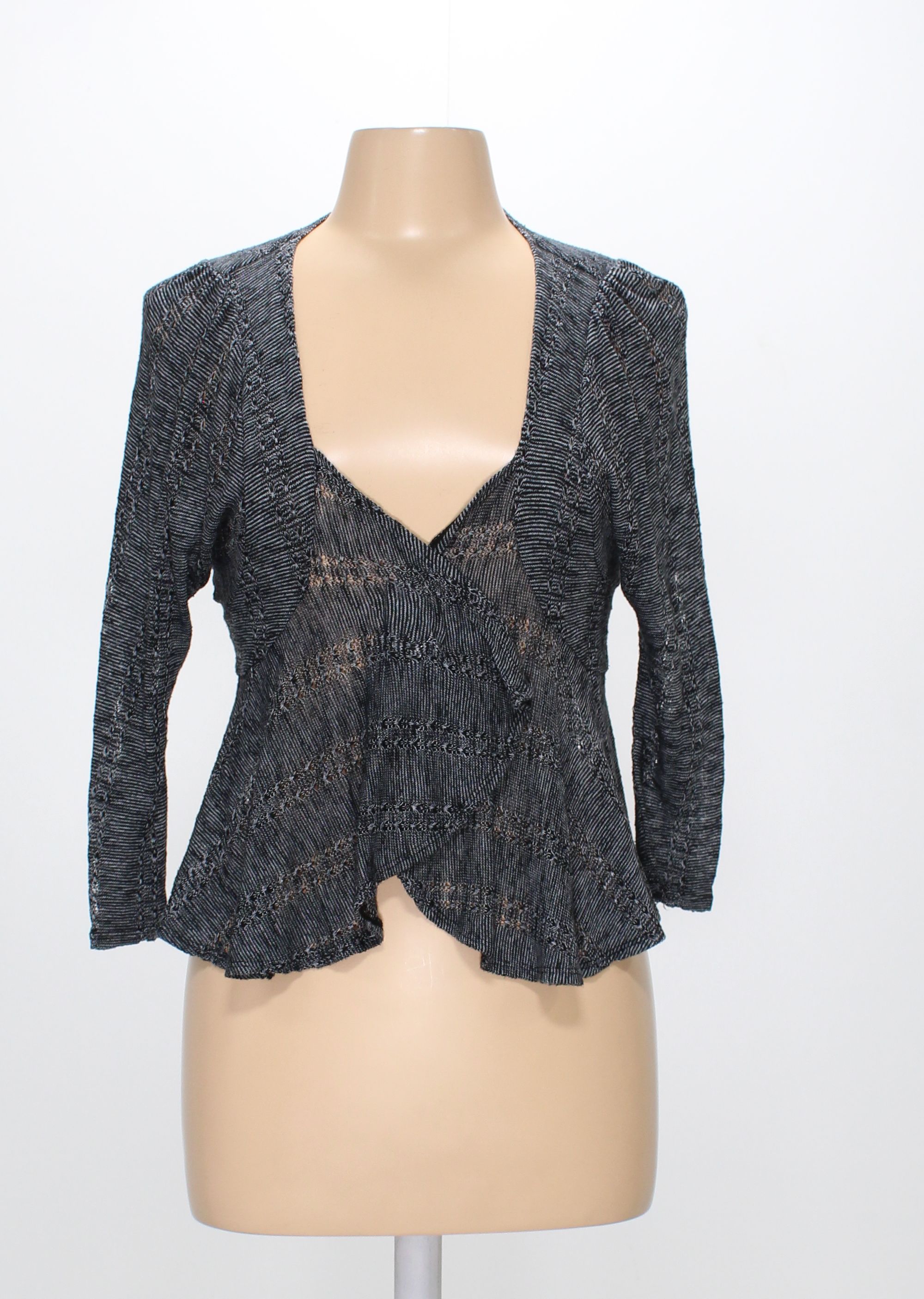 Eyeshadow Womens Gray Cardigan Size M (SW-7129368) for sale online | eBay